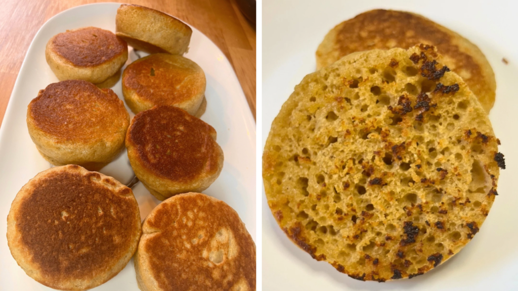 Easy Whole Grain Sourdough English Muffins