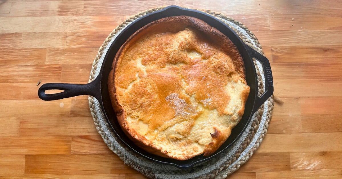 Quick and Easy Dutch Baby Pancake with Fresh Milled Flour